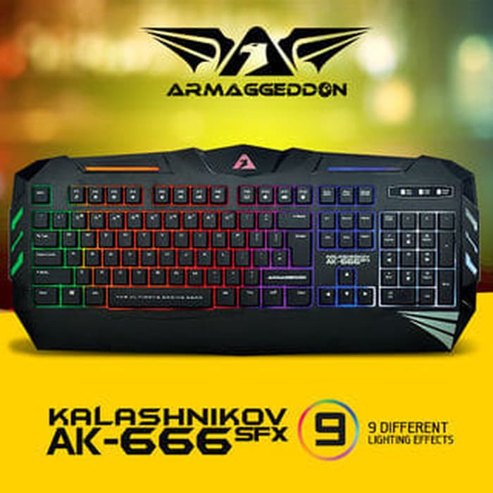 Jual Cuci Gudang ARMAGGEDDON Keyboard Gaming AK-666-SFX Profesional ...