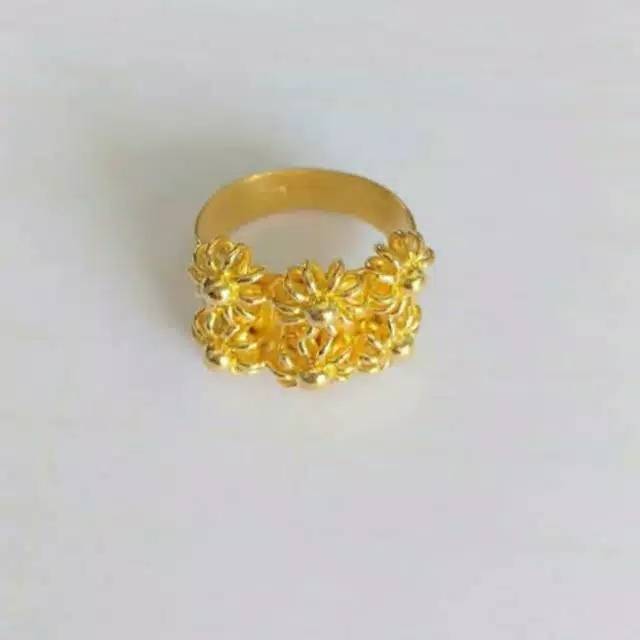 Jual Cincin Bunga Emas 24 Kadar 99,99%. | Shopee Indonesia