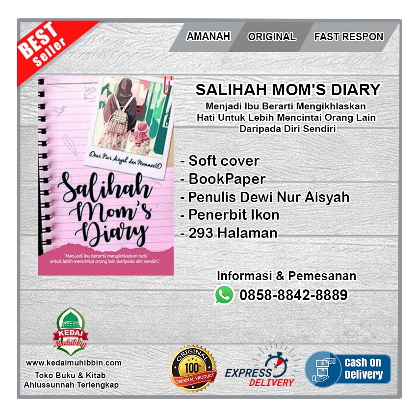 Jual SALIHAH MOM'S DIARY - (100% Buku Islam Original & Termurah ...