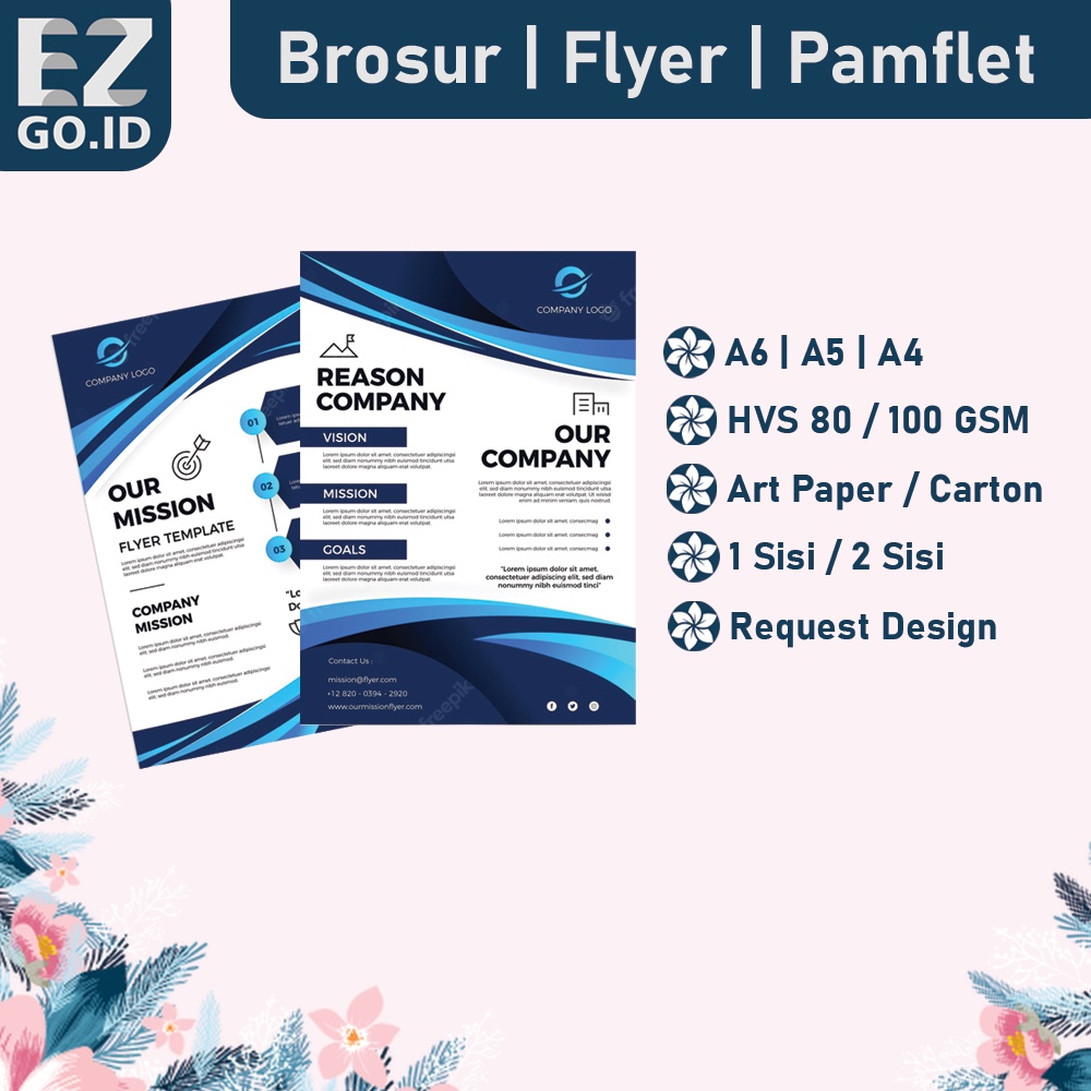 Jual Print Cetak Brosur Flyer Pamflet Leaflet Poster A4 - A5 - A6 ...