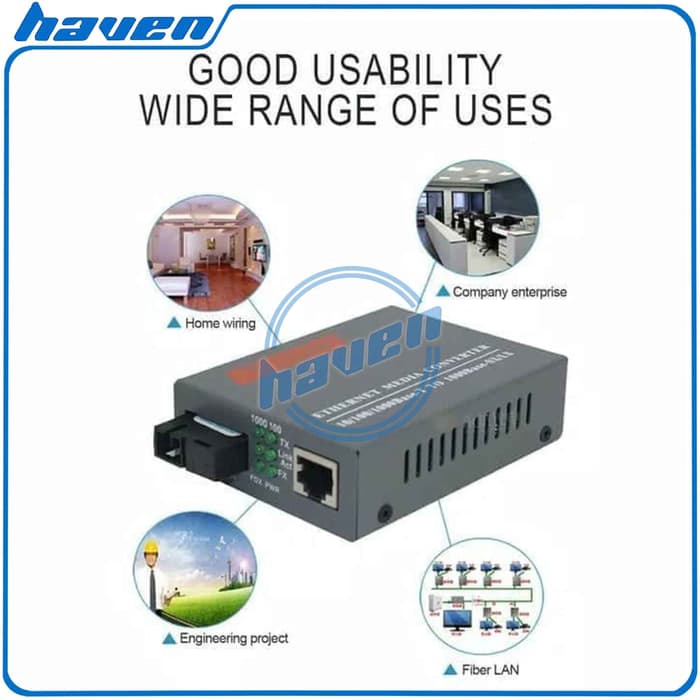 Jual Netlink HTB-GS-03 Gigabit Media Converter RJ45 FO Netlink Gigabit ...