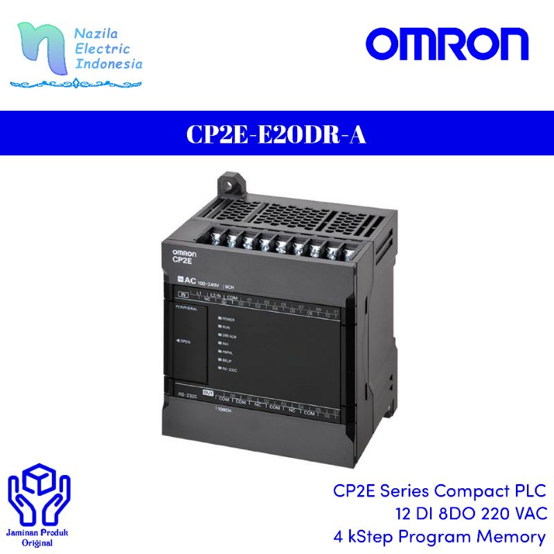 Jual Omron PLC CP2E-E20DR-A / CP2EE20DRA / E20DRA Original | Shopee Indonesia