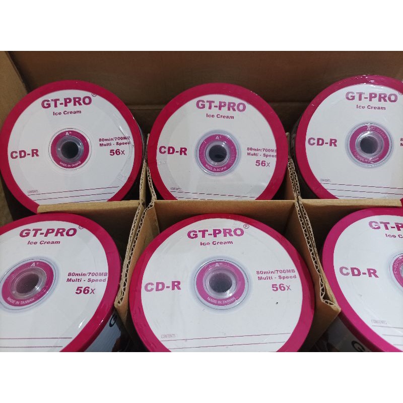 Jual CD-R GT-PRO 700 MB | CD R Kosong | Blank CD R | Optical Disk | Shopee Indonesia