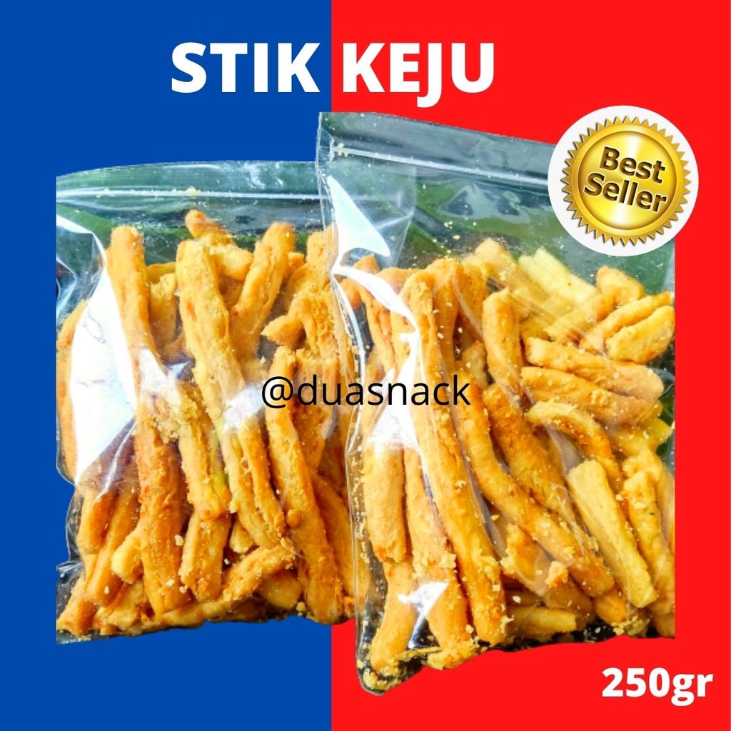 Jual Cemilan Stik Keju Cheese Stik 250gr Enak Gurih Lezat Kue Lebaran ...
