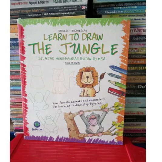 Jual BUKU LEARN TO DRAW THE JUNGLE BELAJAR MENGGAMBAR HUTAN RIMBA ...