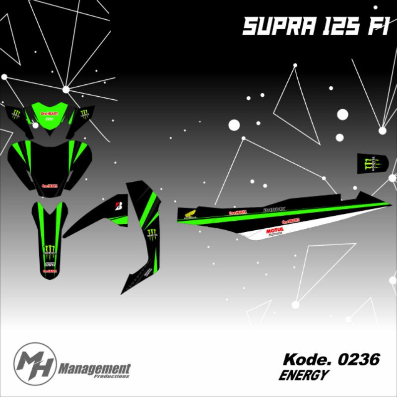 Jual DECAL STICKER SUPRA FIT FULL BODY HOLOGRAM | Shopee Indonesia