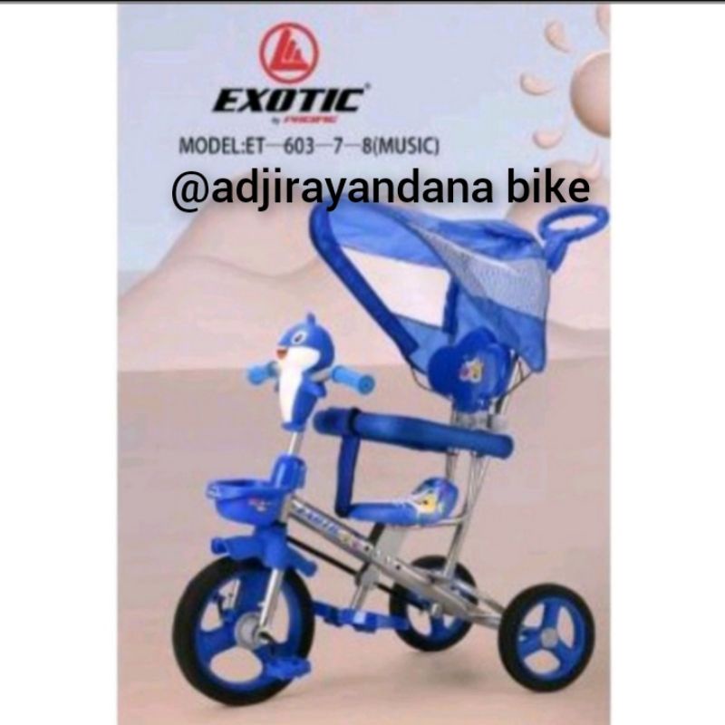Jual SEPEDA ANAK RODA 3 TRICYCLE PACIFIC EXOTIC ET 603 7-8 BABY SHARK ...