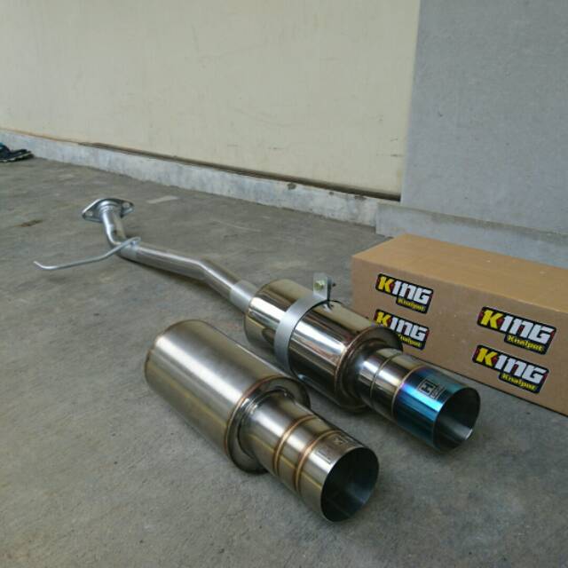 Jual Knalpot Mobilio / BRV Pemasangan sistem baut Knalpot BRV Mobilio ...