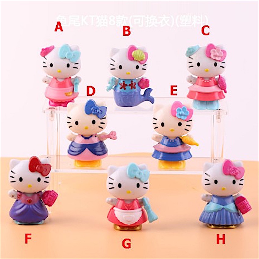 Jual JUAL SATUAN FIGURE Hello Kitty Sea Shell Figurin Topper Cake ...
