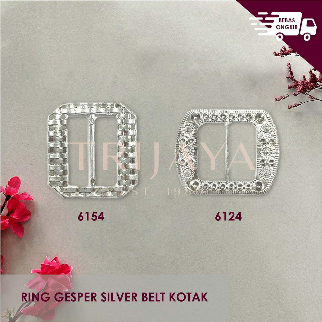 Jual Ring Gesper Silver Belt - Bentuk Kotak Besar (Per Pcs) | Shopee ...