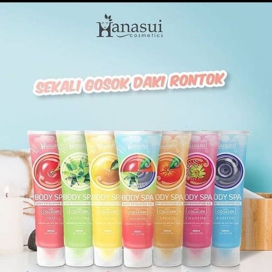 Jual HANASUI Body Spa Body Exfoliating Gel Series 300 ml Gel Wangi Pembersih Perontok Daki Tubuh ...