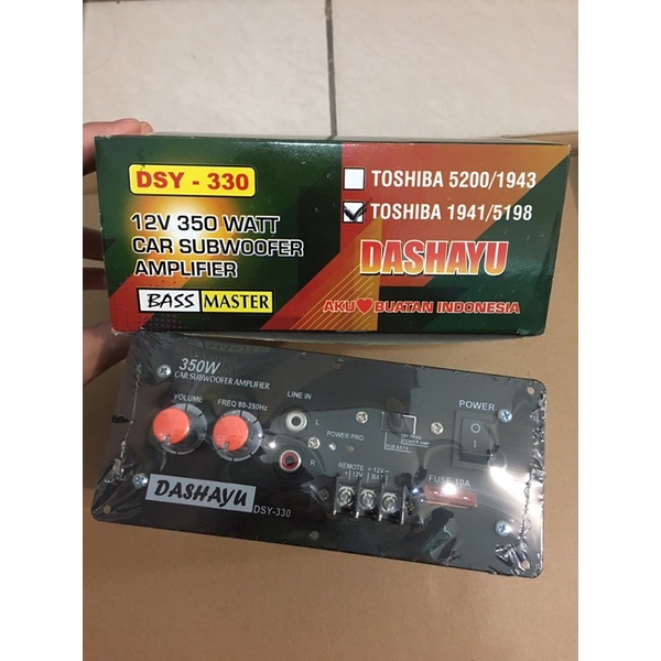 Jual Power Kit Subwoofer DSY 330 monoblok Dashayu 330 350w | Shopee ...