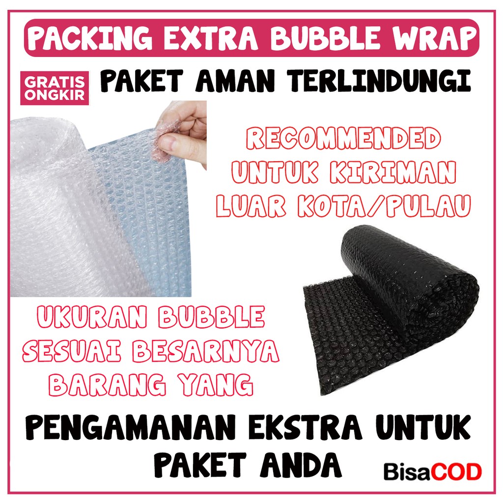 Jual BUBBLE WRAP PACKING EXTRA MENGHINDARI PAKET RUSAK / BUBBLE / BUBLE ...