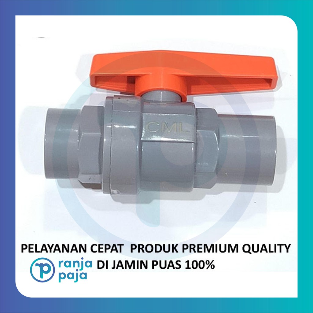 Jual Ball Valve PVC Model Taiwan 1/2" Camel / Ballvalve Stop Kran 1/2 inch | Shopee Indonesia