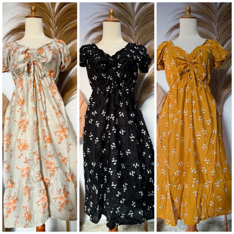 Jual LESLY DRESS SERUT (GESER PILIH MOTIF) | Shopee Indonesia