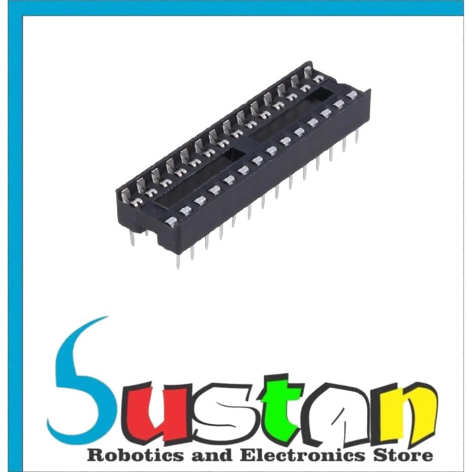 Jual SOCKET IC 28P DIP 28P 2X14 FOR ATMEGA 8 ATMEGA 328 SOKET IC 28P PIN | Shopee Indonesia