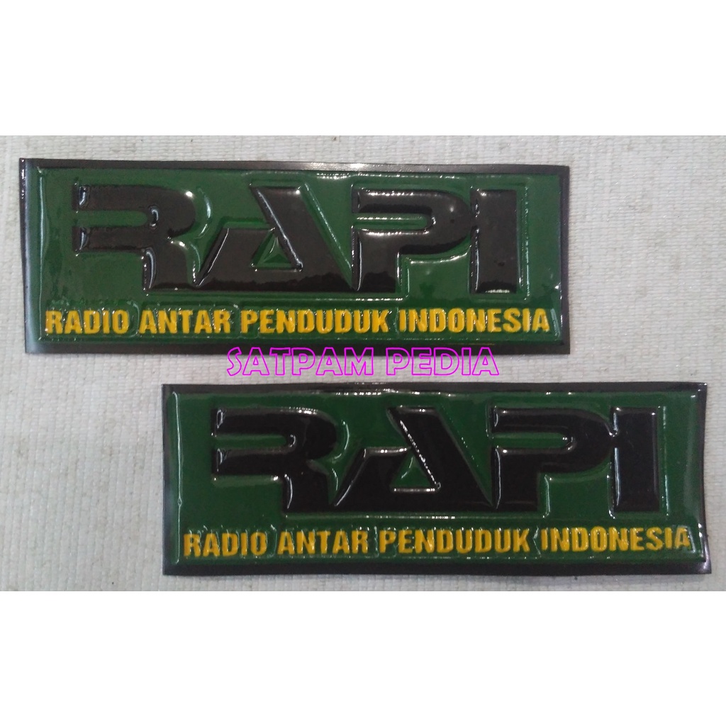Jual Sticker Plat Embos RAPI - Stiker RAPI Embos | Shopee Indonesia