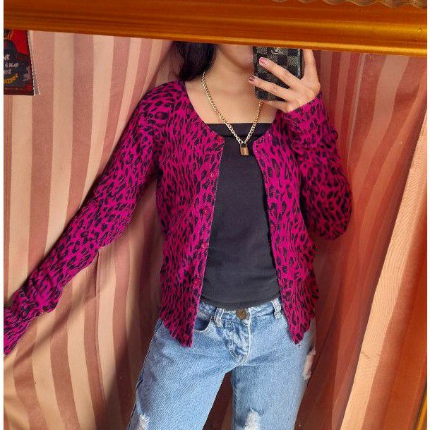 Jual cardi fanta leopard | Shopee Indonesia