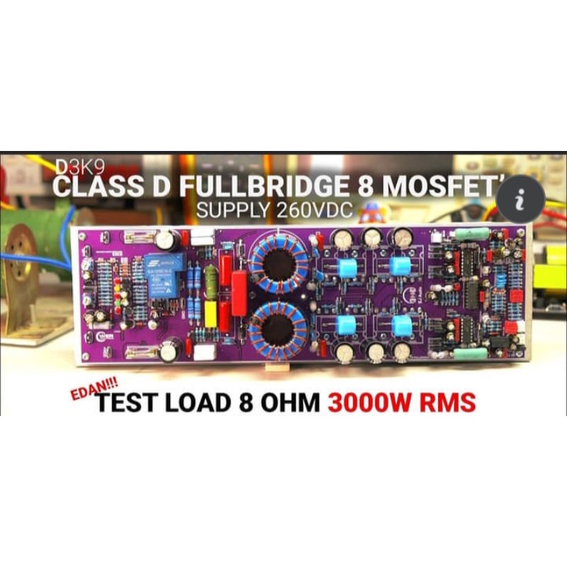 Jual kit power class d3k9 Fullbridge 3000w 90vdc(65vac) dan 5000watt ...