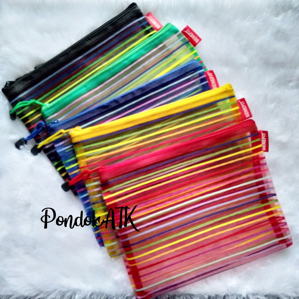 Jual Map Jaring Warna Warni Ukuran A5 Zipper Map Jaring Warna Rainbow ...