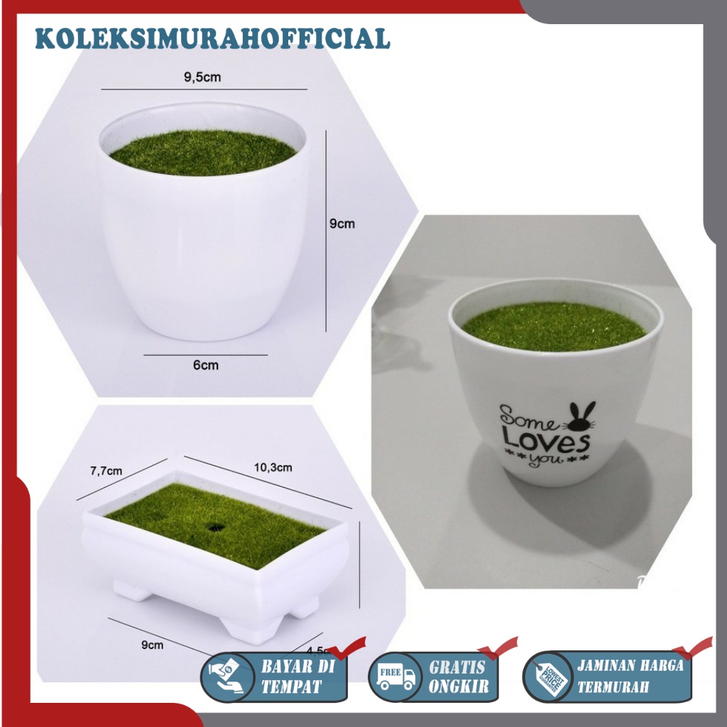 Jual COD POT BUNGA BULAT POT BUNGA TANAMAN POT BUNGA PLASTIK VAS BUNGA ...