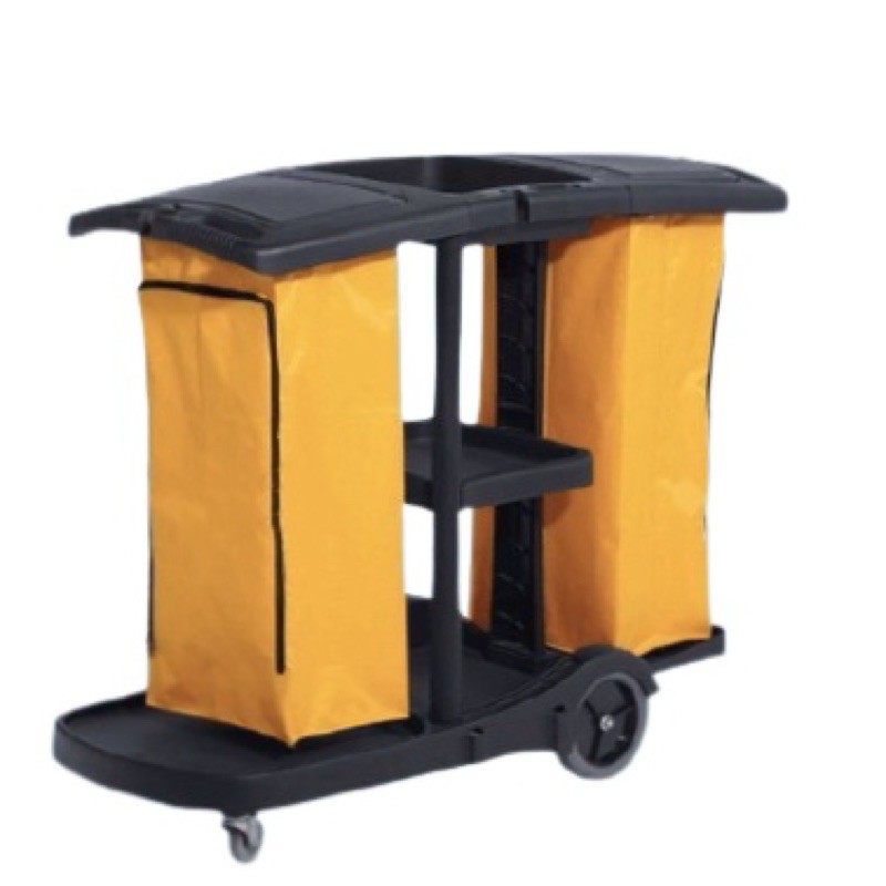 Jual Janitor Cart Trolley Laundry Baju Kotor Troli Gerobak Kebersihan 2 ...