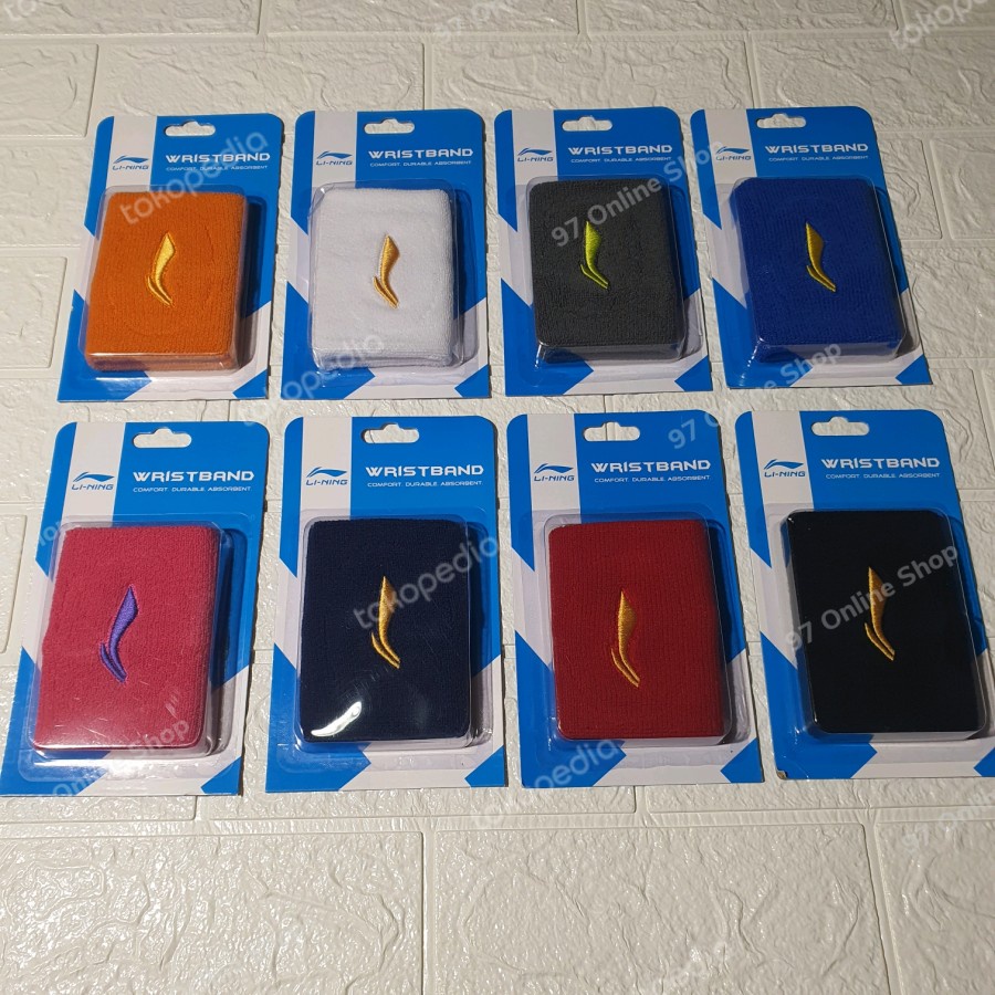 Jual WRISTBAND LINING / WRISTBAND LI-NING TEBAL LOGO LINING |HANDUK ...