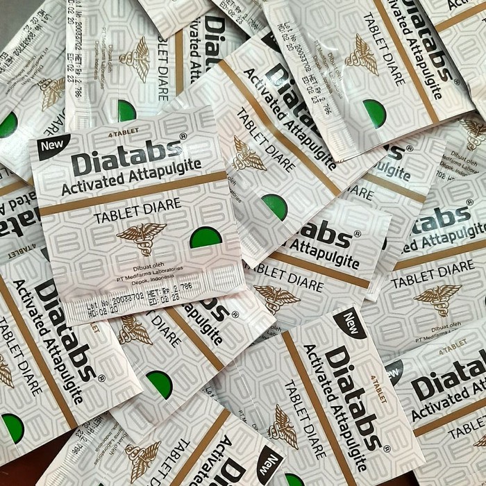 Jual Obat Diare NEW DIATABS 1 box isi 25 Strip @ 4 tablet | Shopee ...