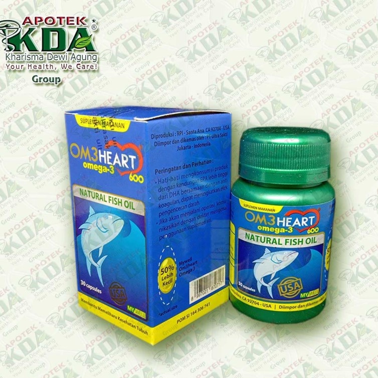 Jual OMEGA 3 OM3 HEART ISI 30 KAPSUL | Shopee Indonesia