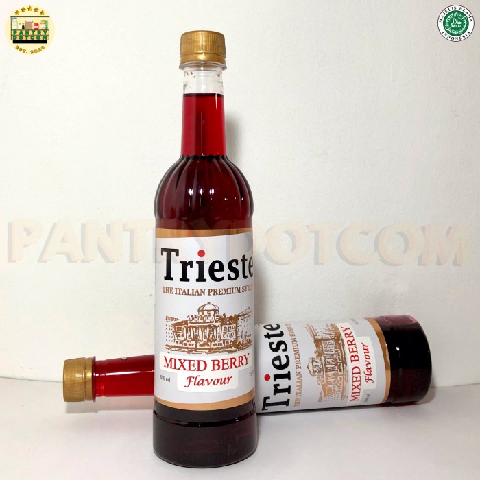 Jual TRIESTE SYRUP rasa MIXED BERRY - Sirup Premium 650ml | Shopee ...