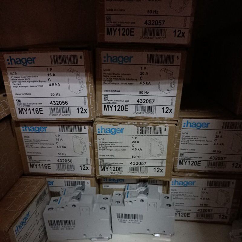 Jual mcb hager 1p 4.5ka | Shopee Indonesia