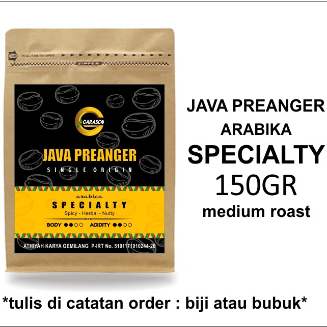 Jual Kopi Java Preanger Arabica Specialty Biji Bubuk Garasco Coffee ...