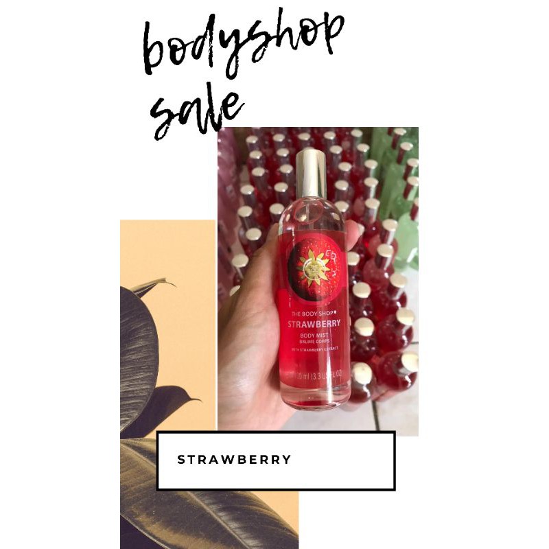 Jual BodyShop Bodymist varian Strawberry Original Reject | Shopee Indonesia