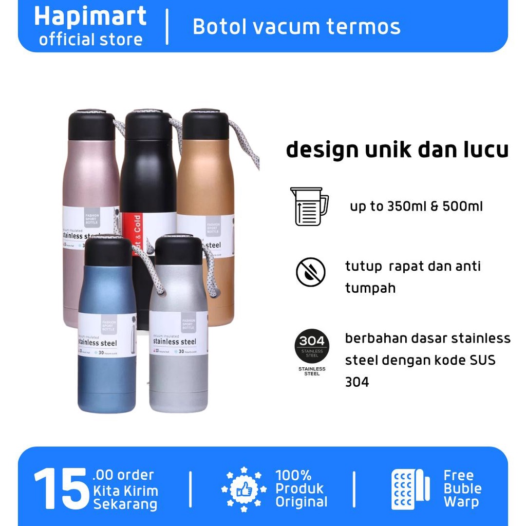 Jual Tumblr Botol Minum Fashion Sport Bottle Stainless Steel 350ML ...