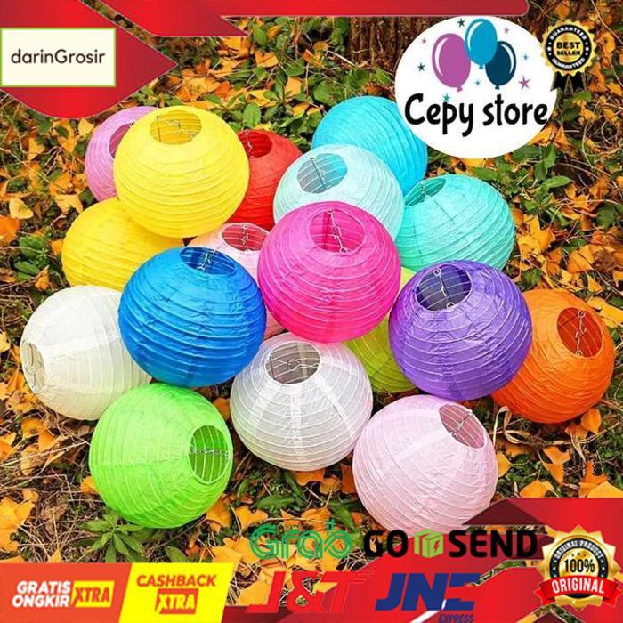 Jual Lampion Gantung ( 25Cm ) Aneka Warna | Shopee Indonesia