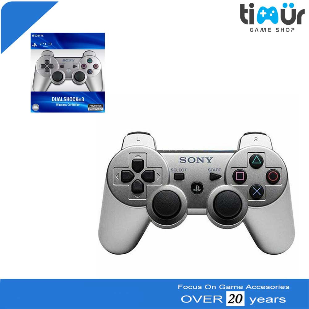 Jual Stik Stick PS3 Wireless Original Ori Pabrik Warna Silver | Shopee ...