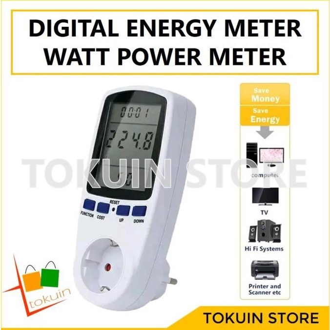 Jual Power KWH Meter Ampere Volt Watt Meter Listrik Stop Kontak Digital ...