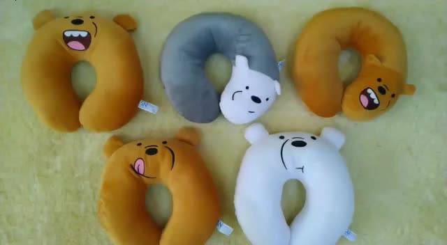 Jual J&J Bantal Leher Panda Family, Headrest Panda Family | Shopee ...