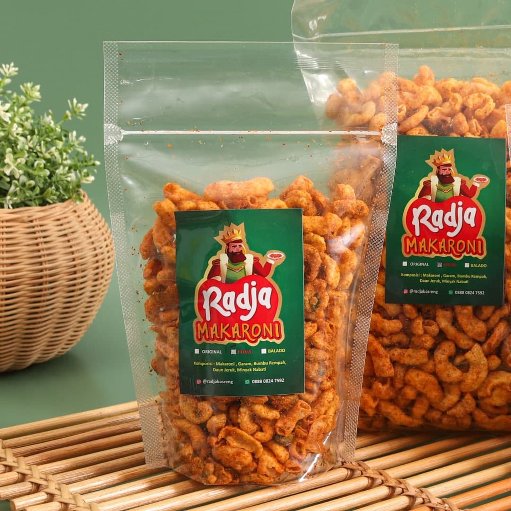 Jual Radja Makaroni 150 Gram Makroni Rasa Balado Manis Original Gurih ...