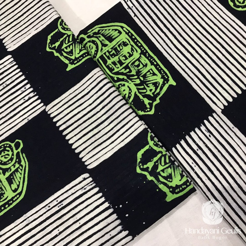 Jual Batik Bogor Motif Angkot Garis VI - Katun - Handayani Geulis Batik ...