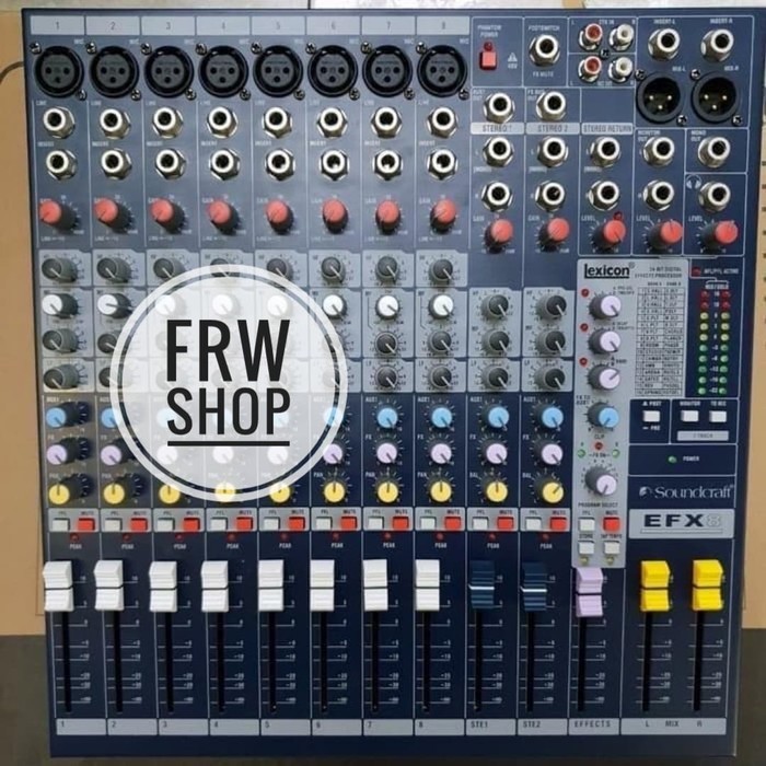 Jual MIXER AUDIO SOUNDCRAFT EFX 8 / EFX8 / EFX-8 ( 8CHANNEL) | Shopee ...