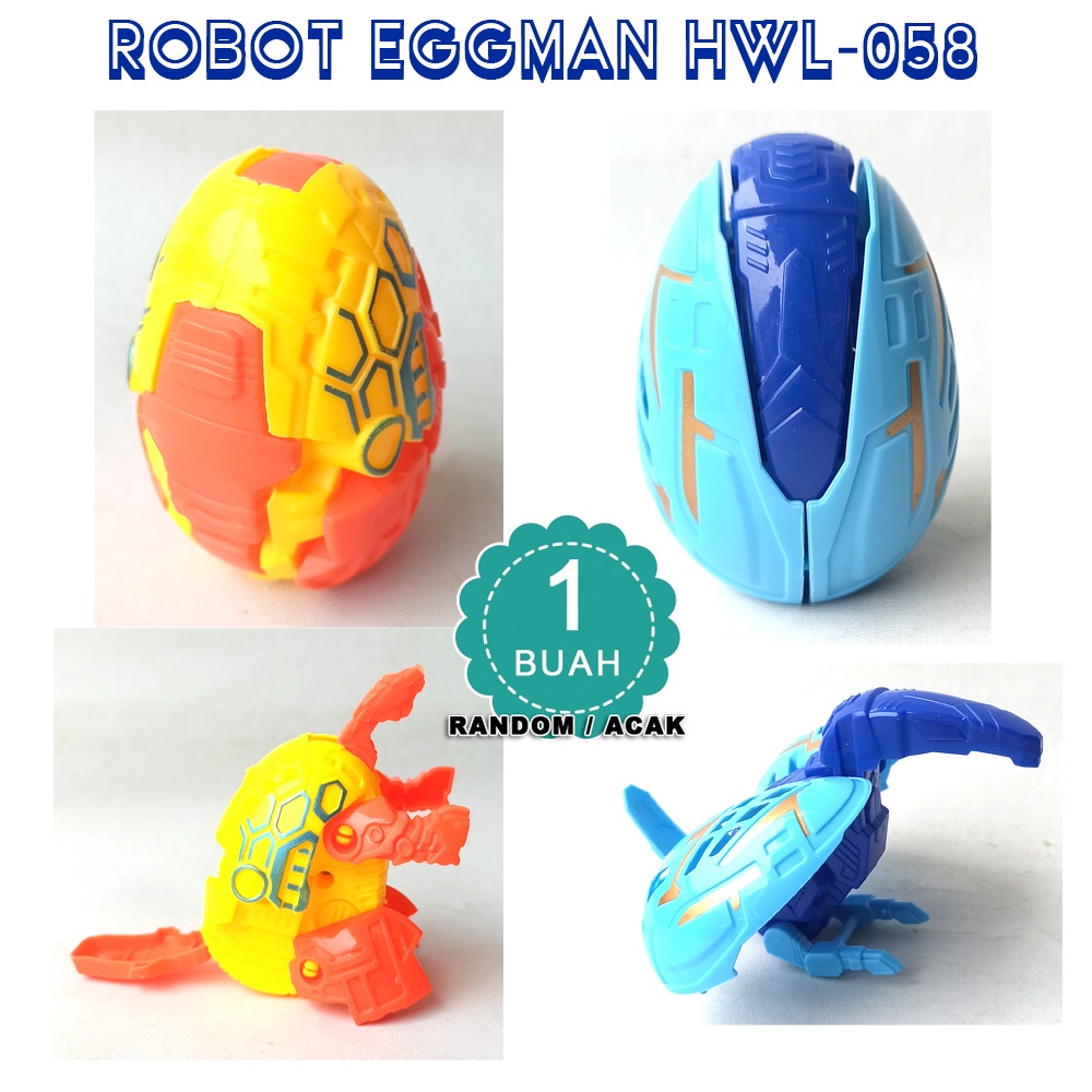 Jual Mainan Robot transform telor - satuan acak - ROBOT EGGMAN HWL-058 ...