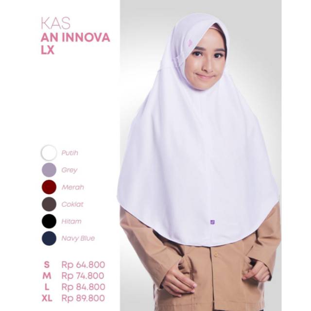 Jual RABBANI Jilbab Sekolah Instan INNOVA LX Size XL Murah Terlaris dan Nyaman | Shopee Indonesia