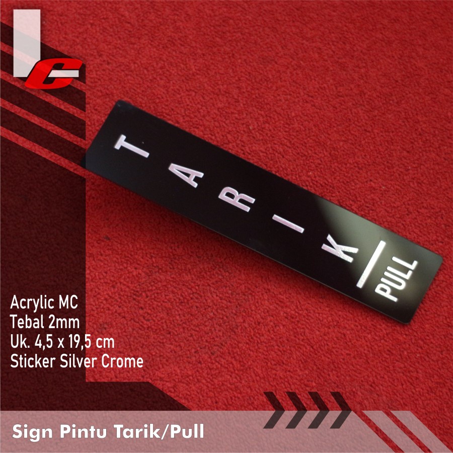 Jual Akrilik Pintu Tarik Akrilik Sign Tarik/Pull - Acrylic | Shopee ...