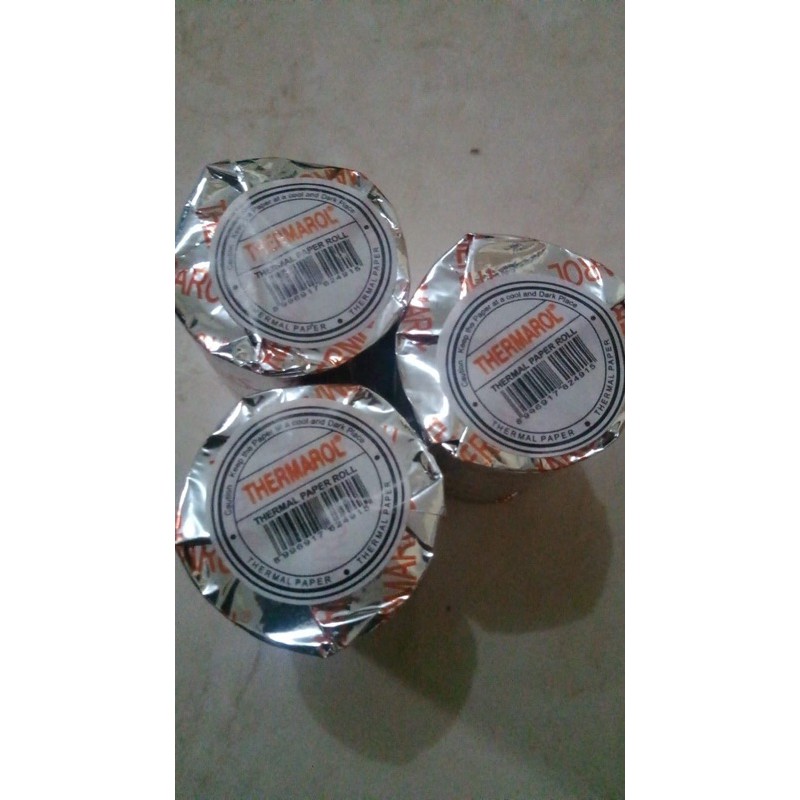 Jual KERTAS KASIR / THERMAROL / KERTAS ROLL ukuran 57x38mm | Shopee ...