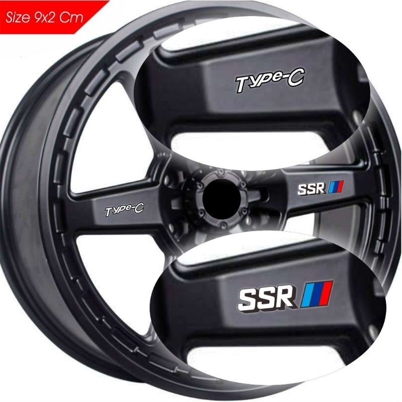Jual Stiker Velg SSR Type C / Stiker Velg Mobil / Stiker Velg Mobil SSR ...