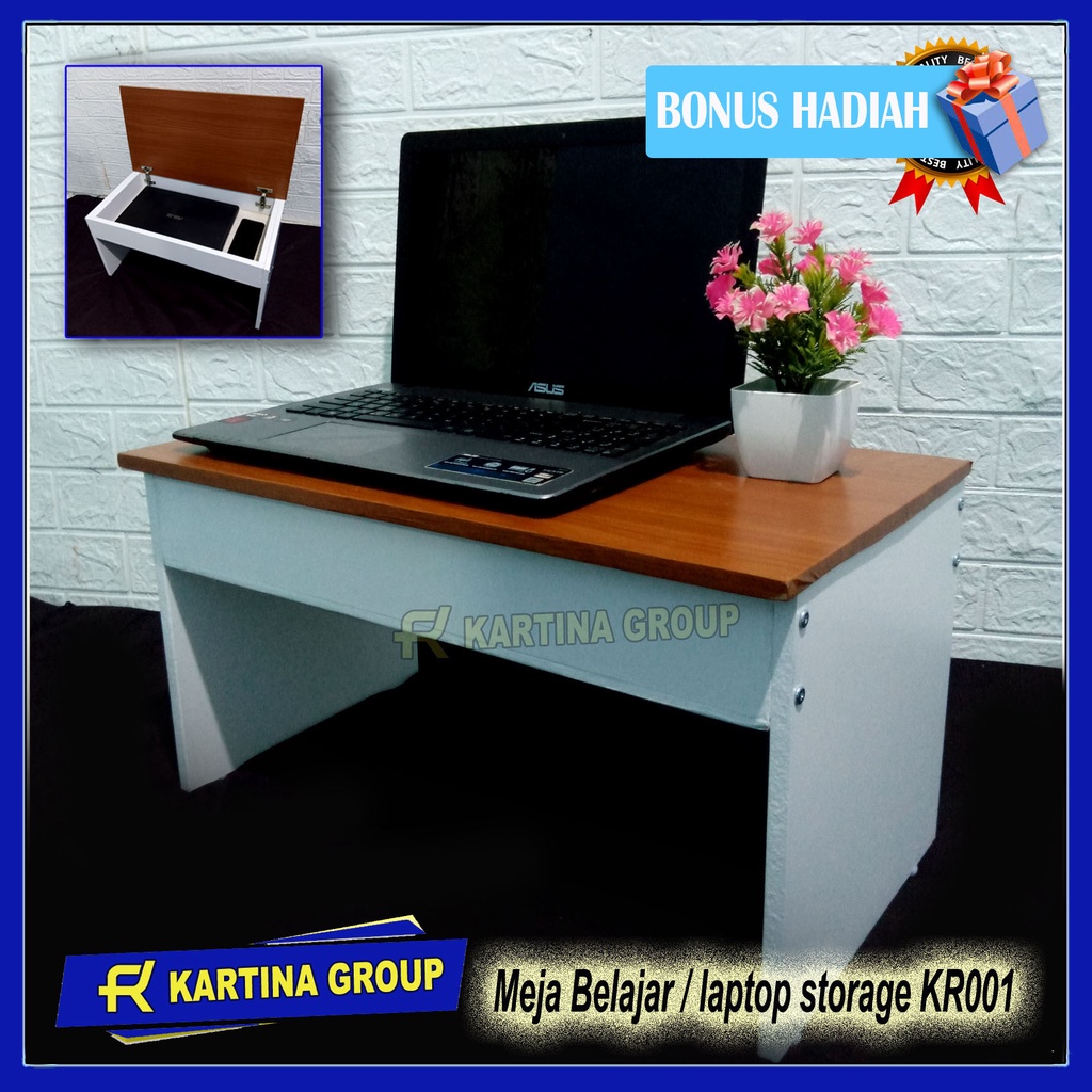 Jual Meja belajar / Meja laptop lesehan storage KR001 Simpel minimalis ...