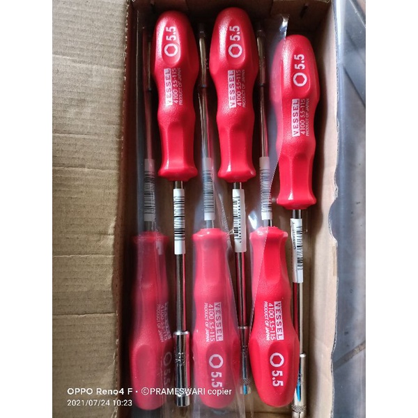 Jual OBENG SOK SHOCK MAGNET 5.5mm VESSEL JAPAN | Shopee Indonesia