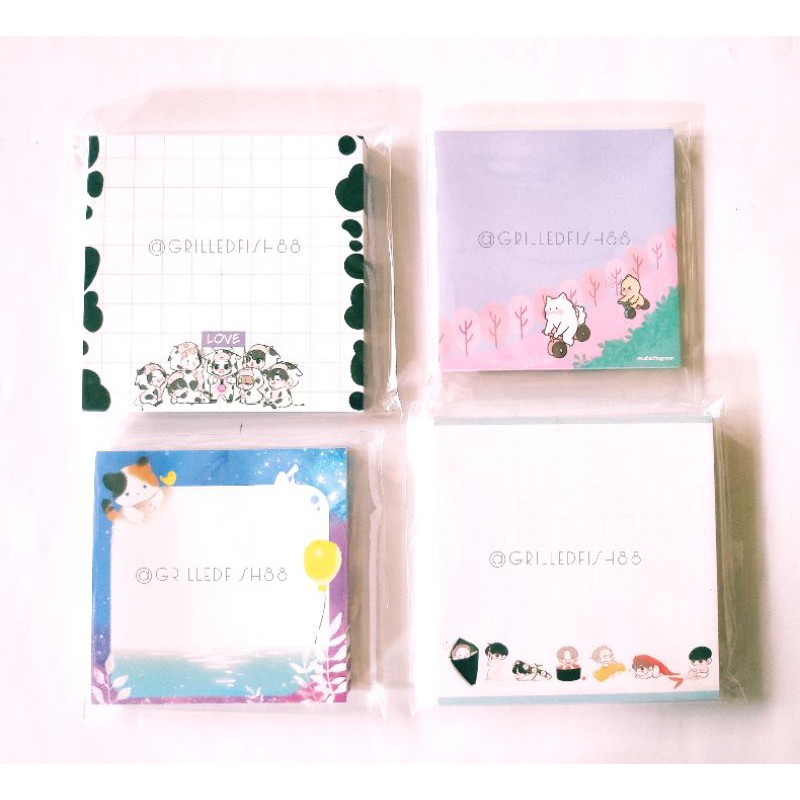 Jual [CEK VARIASI] BTS Notepad Memopad Sticky Notes | BANGTAN Fanart RM ...