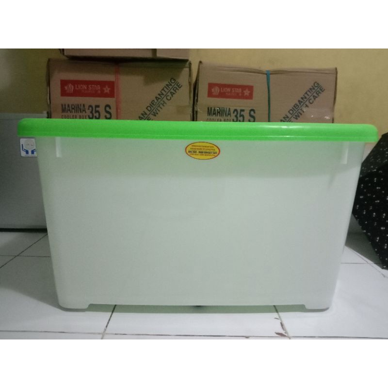 Jual SHINPOO Box Container Serbaguna 150 Liter Pake Roda Tebal | Shopee ...